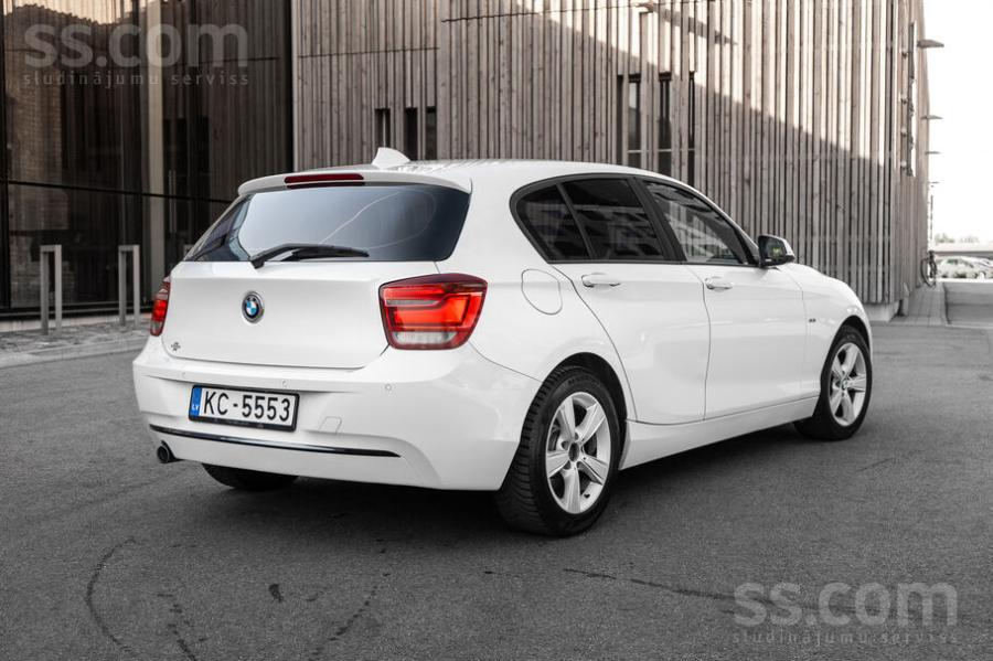 White BMW 116 2014 in Riga, with an engine capacity of 1.60 L and mileage of 174 thousand km for 5950 €, photo 3 on AUTOMOTO.COM.LV