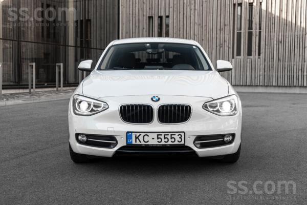 White BMW 116 2014 in Riga, with an engine capacity of 1.60 L and mileage of 174 thousand km for 5950 €, photo 5 on AUTOMOTO.COM.LV