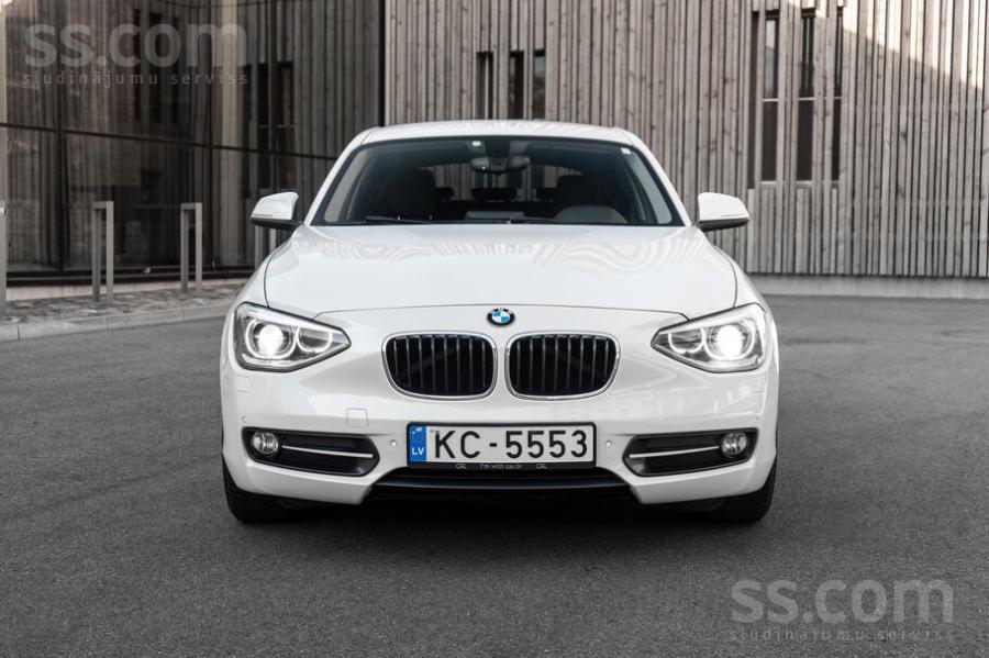 White BMW 116 2014 in Riga, with an engine capacity of 1.60 L and mileage of 174 thousand km for 5950 €, photo 6 on AUTOMOTO.COM.LV
