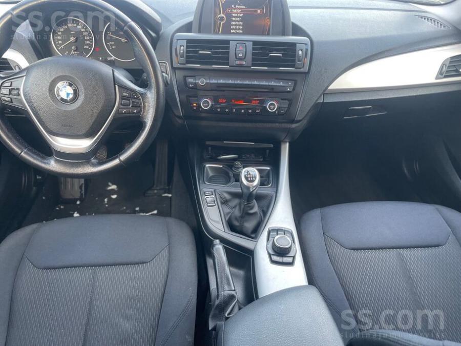White BMW 116 2014 in Riga, with an engine capacity of 2.00 L and mileage of 0 thousand km for 5300 €, photo 8 on AUTOMOTO.COM.LV