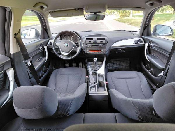 White BMW 116 2014 in Vilnius, with an engine capacity of 1.60 L and mileage of 180 thousand km for 4800 €, photo 7 on AUTOMOTO.COM.LV