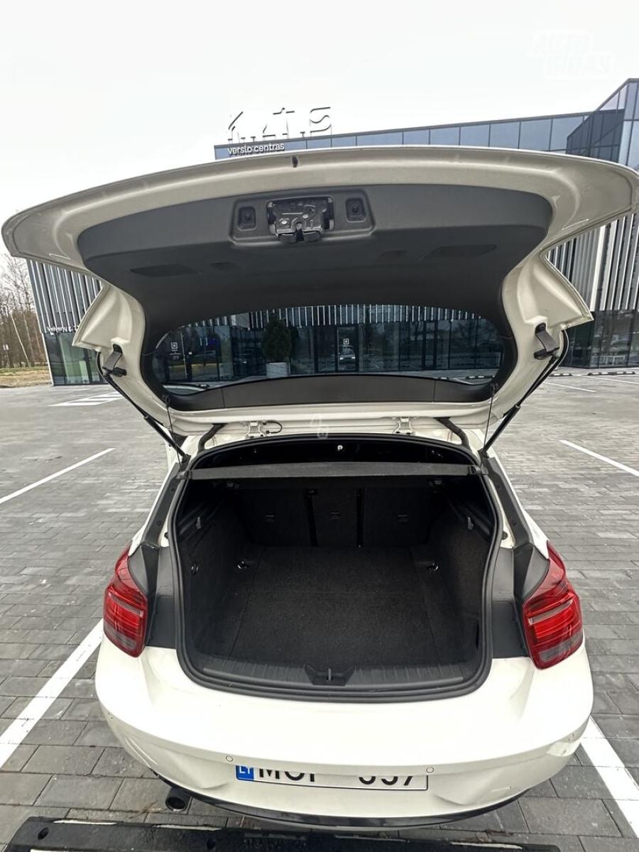 White BMW 116 2014 in Kaunas, with an engine capacity of 1.60 L and mileage of 226 thousand km for 4900 €, photo 13 on AUTOMOTO.COM.LV