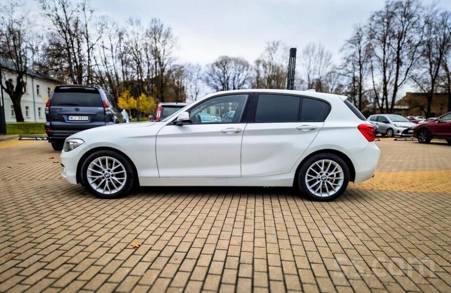 White BMW 116 2015 in Riga, with an engine capacity of 1.50 L and mileage of 220 thousand km for 8990 €, photo 6 on AUTOMOTO.COM.LV