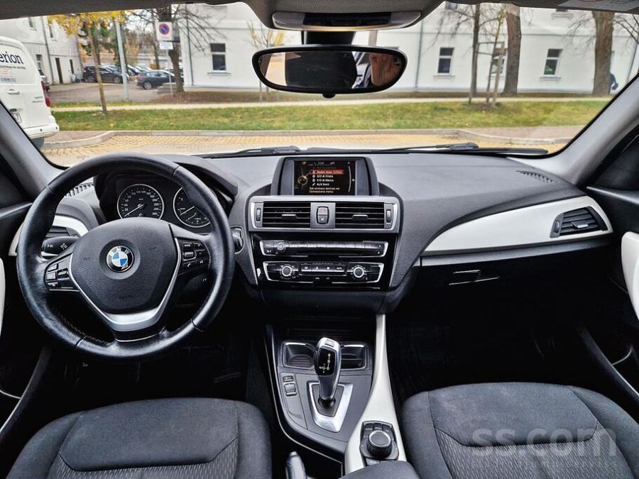 White BMW 116 2015 in Riga, with an engine capacity of 1.50 L and mileage of 220 thousand km for 8990 €, photo 10 on AUTOMOTO.COM.LV