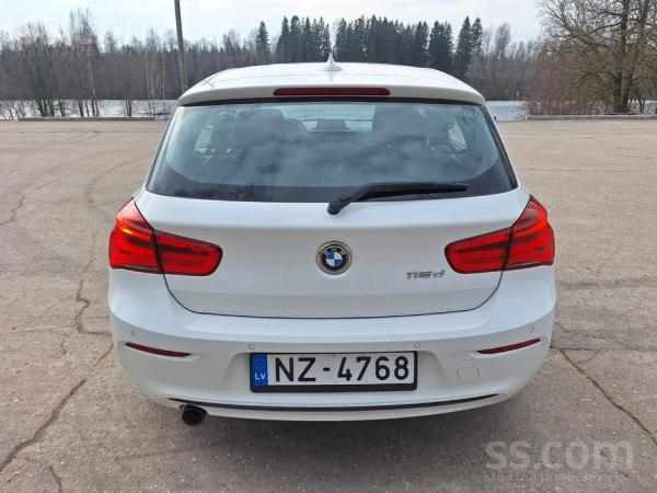 White BMW 116 2015 in Riga, with an engine capacity of 1.50 L and mileage of 170 thousand km for 7995 €, photo 6 on AUTOMOTO.COM.LV
