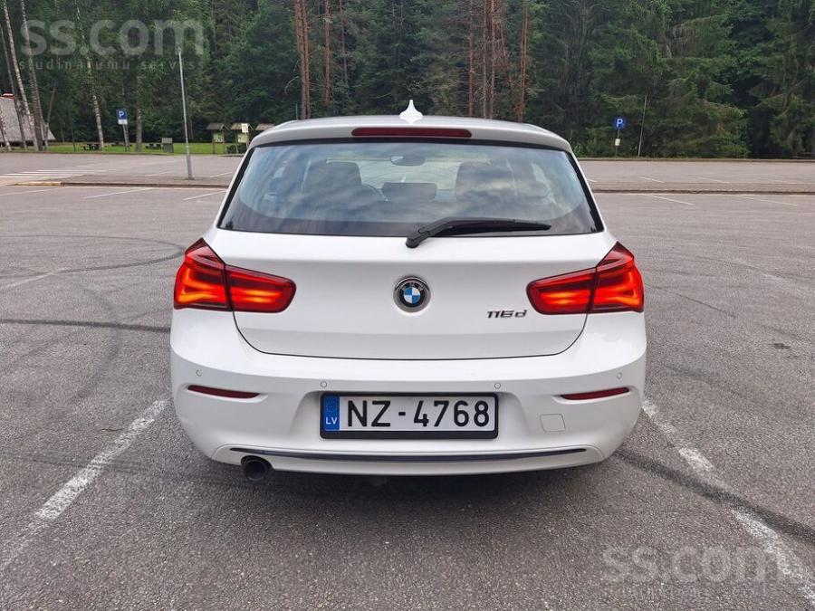 White BMW 116 2015 in Riga, with an engine capacity of 1.50 L and mileage of 174 thousand km for 7995 €, photo 7 on AUTOMOTO.COM.LV