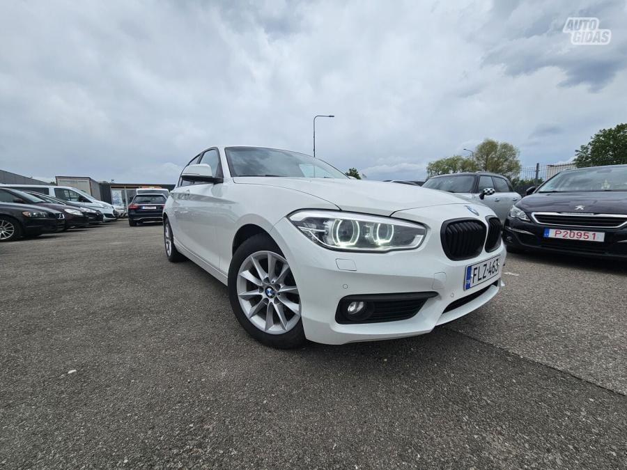 White BMW 116 2016 in Kaunas, with an engine capacity of 1.50 L and mileage of 155 thousand km for 8350 €, photo 9 on AUTOMOTO.COM.LV