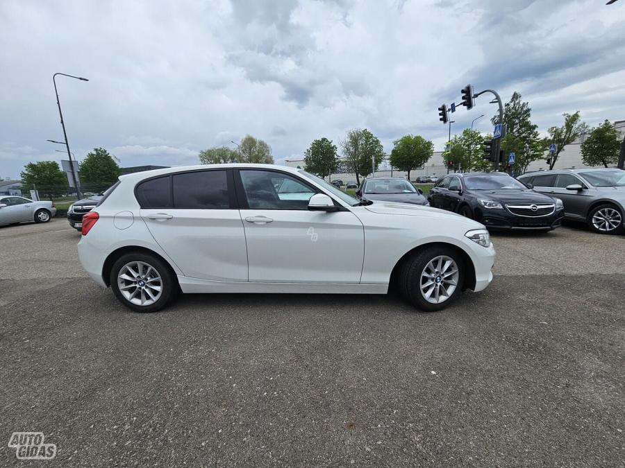 White BMW 116 2016 in Kaunas, with an engine capacity of 1.50 L and mileage of 155 thousand km for 8350 €, photo 10 on AUTOMOTO.COM.LV