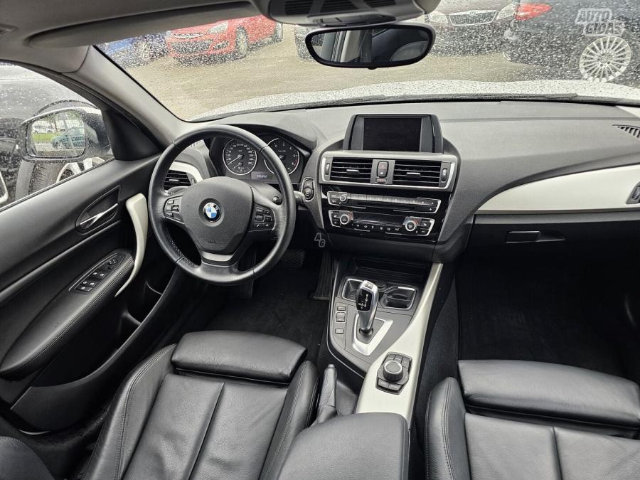White BMW 116 2016 in Kaunas, with an engine capacity of 1.50 L and mileage of 155 thousand km for 8350 €, photo 13 on AUTOMOTO.COM.LV