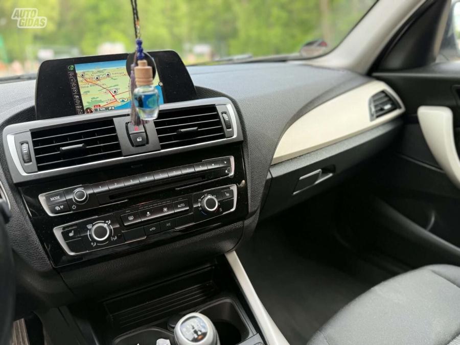 White BMW 116 2017 in Palanga, with an engine capacity of 1.50 L and mileage of 155 thousand km for 12000 €, photo 6 on AUTOMOTO.COM.LV