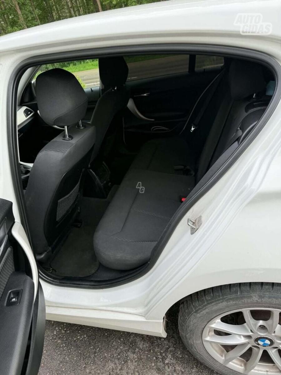 White BMW 116 2017 in Palanga, with an engine capacity of 1.50 L and mileage of 155 thousand km for 12000 €, photo 9 on AUTOMOTO.COM.LV