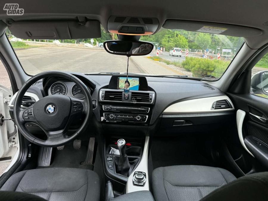 White BMW 116 2017 in Palanga, with an engine capacity of 1.50 L and mileage of 155 thousand km for 12000 €, photo 12 on AUTOMOTO.COM.LV