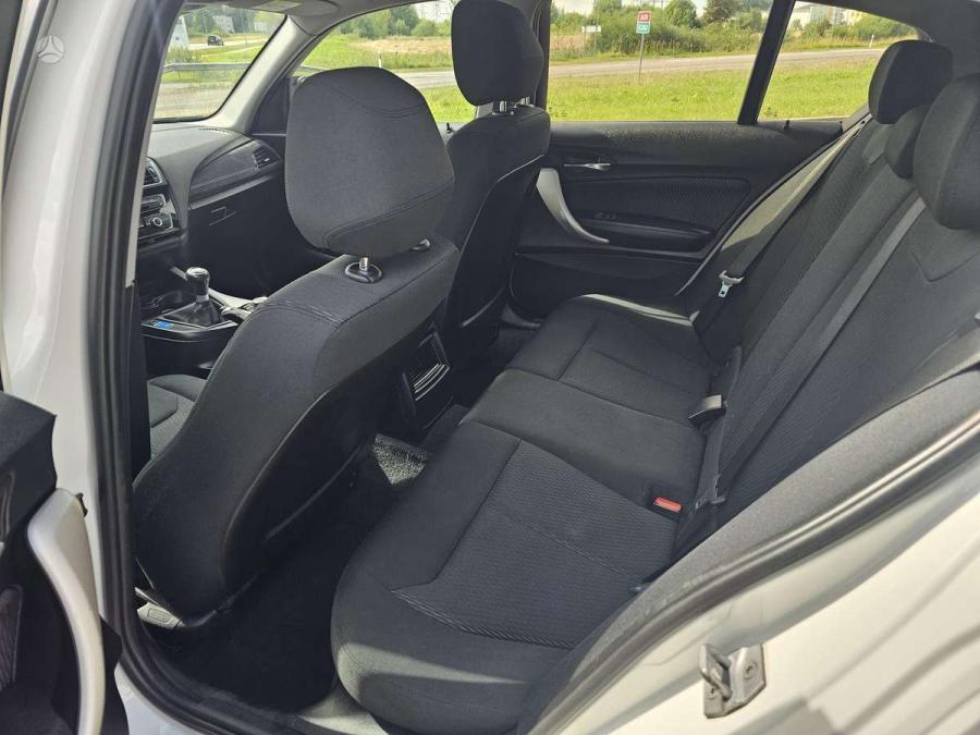 White BMW 116 2017 in Ukmerge, with an engine capacity of 1.50 L and mileage of 215 thousand km for 5950 €, photo 3 on AUTOMOTO.COM.LV