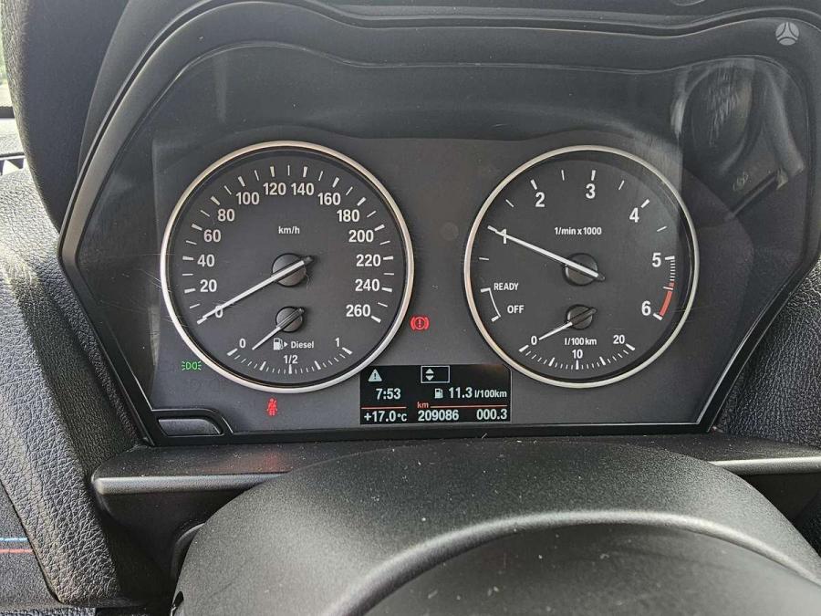 White BMW 116 2017 in Ukmerge, with an engine capacity of 1.50 L and mileage of 215 thousand km for 5950 €, photo 5 on AUTOMOTO.COM.LV