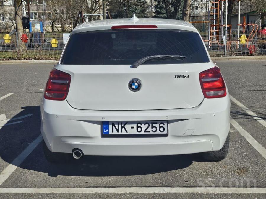 White BMW 116 2014 in Riga, with an engine capacity of 2.00 L and mileage of 344 thousand km for 6000 €, photo 7 on AUTOMOTO.COM.LV