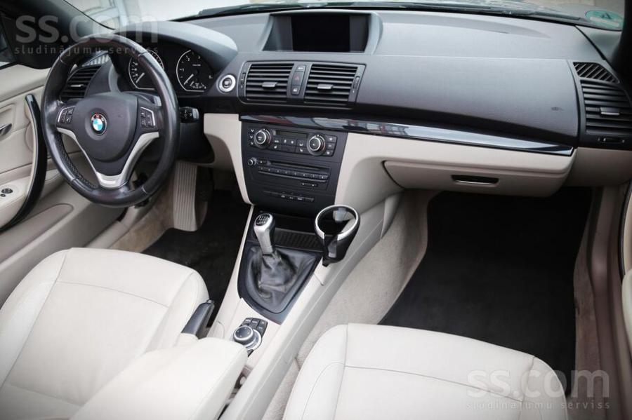 Black BMW 118 2013 in Riga, with an engine capacity of 2.00 L and mileage of 342 thousand km for 6995 €, photo 11 on AUTOMOTO.COM.LV