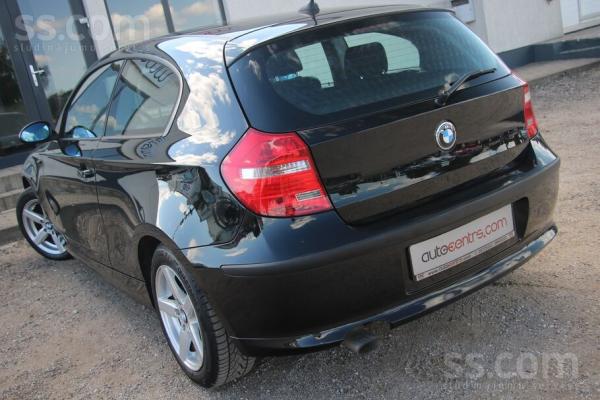 Black BMW 118 2009 in Tukums, with an engine capacity of 2.00 L and mileage of 208 thousand km for 4996 €, photo 4 on AUTOMOTO.COM.LV