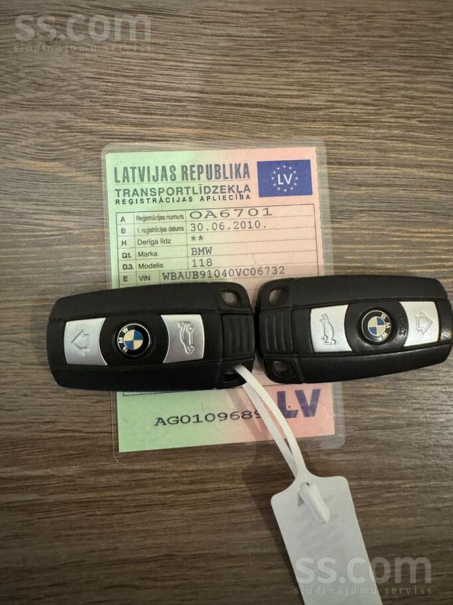 Melns BMW 118 2010 Preiļi, ar dzinēja tilpumu 2.00 L un nobraukumu 207 tūkst. km par 3500 €, foto 13 vietnē AUTOMOTO.COM.LV