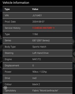 Черный БМВ 118 2004 в Вильнюс, объемом двигателя 2.00 л и пробегом 264 тыс. км за 2500 €, фото 28 на AUTOMOTO.COM.LV