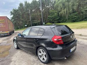 Black BMW 118 2005 in Vilnius, with an engine capacity of 2.00 L and mileage of 40 thousand km for 1350 €, photo 6 on AUTOMOTO.COM.LV