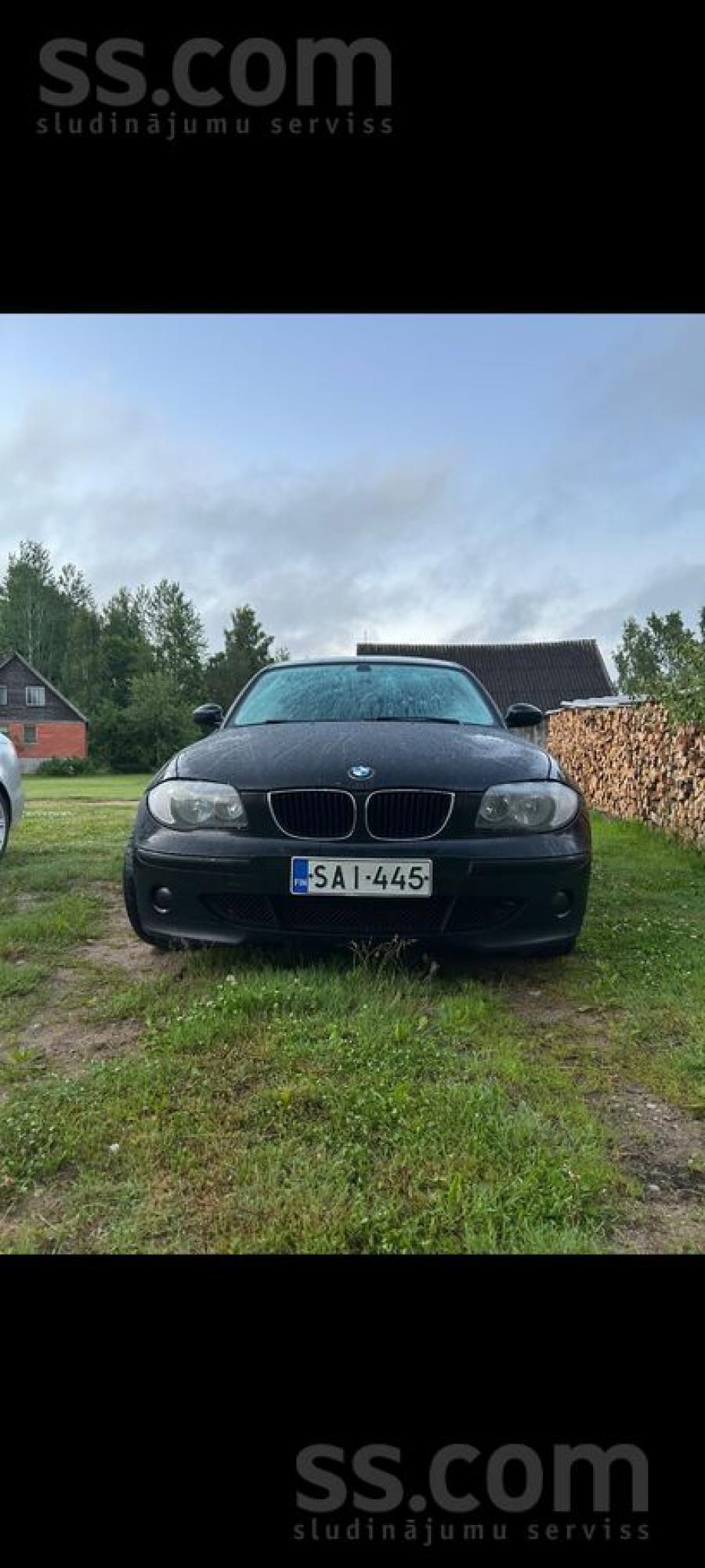 Black BMW 118 2005 in Gulbene, with an engine capacity of 2.00 L and mileage of 5 thousand km for 1200 €, photo 7 on AUTOMOTO.COM.LV