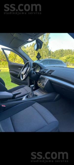 Black BMW 118 2005 in Gulbene, with an engine capacity of 2.00 L and mileage of 5 thousand km for 1200 €, photo 9 on AUTOMOTO.COM.LV