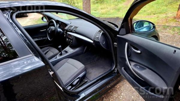 Black BMW 118 2007 in Riga, with an engine capacity of 2.00 L and mileage of 510 thousand km for 2200 €, photo 6 on AUTOMOTO.COM.LV