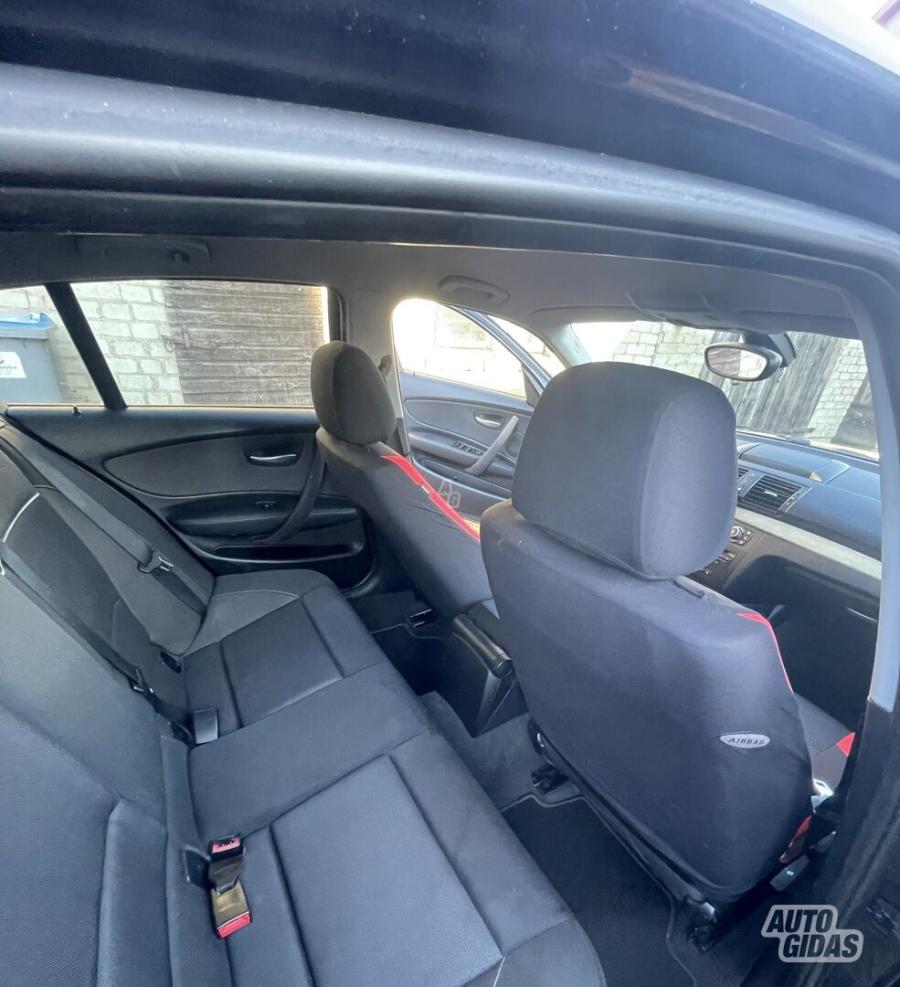 Black BMW 118 2007 in Silute, with an engine capacity of 2.00 L and mileage of 232 thousand km for 3270 €, photo 6 on AUTOMOTO.COM.LV