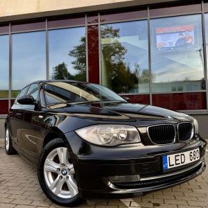 Black BMW 118 2007 in Kaisiadorys, with an engine capacity of 2.00 L and mileage of 318 thousand km for 2350 €, photo 10 on AUTOMOTO.COM.LV