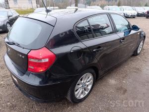 Black BMW 118 2008 in Valmiera, with an engine capacity of 2.00 L and mileage of 269 thousand km for 3550 €, photo 7 on AUTOMOTO.COM.LV