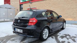 Black BMW 118 2008 in Riga, with an engine capacity of 2.00 L and mileage of 0 thousand km for 3490 €, photo 5 on AUTOMOTO.COM.LV