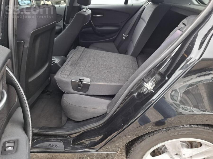 Black BMW 118 2008 in Talsi, with an engine capacity of 2.00 L and mileage of 261 thousand km for 3900 €, photo 16 on AUTOMOTO.COM.LV