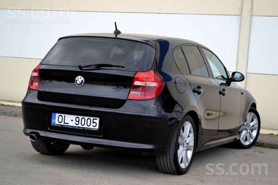Black BMW 118 2009 in Tukums, with an engine capacity of 2.00 L and mileage of 266 thousand km for 6290 €, photo 4 on AUTOMOTO.COM.LV