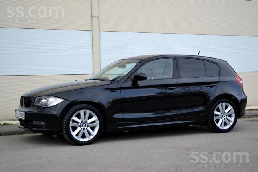 Black BMW 118 2009 in Tukums, with an engine capacity of 2.00 L and mileage of 266 thousand km for 6290 €, photo 7 on AUTOMOTO.COM.LV