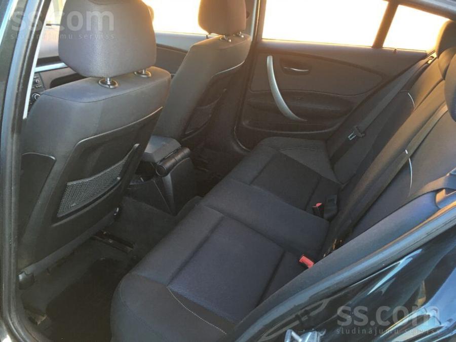 Black BMW 118 2010 in Riga, with an engine capacity of 2.00 L and mileage of 0 thousand km for 2800 €, photo 18 on AUTOMOTO.COM.LV