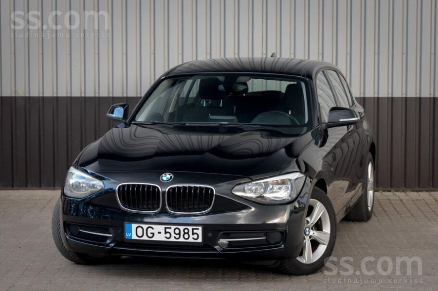 Black BMW 118 2011 in Tukums, with an engine capacity of 2.00 L and mileage of 203 thousand km for 6990 €, photo 3 on AUTOMOTO.COM.LV