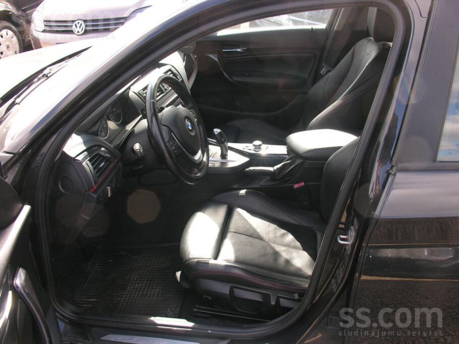 Black BMW 118 2012 in Riga, with an engine capacity of 2.00 L and mileage of 0 thousand km for 8550 €, photo 10 on AUTOMOTO.COM.LV