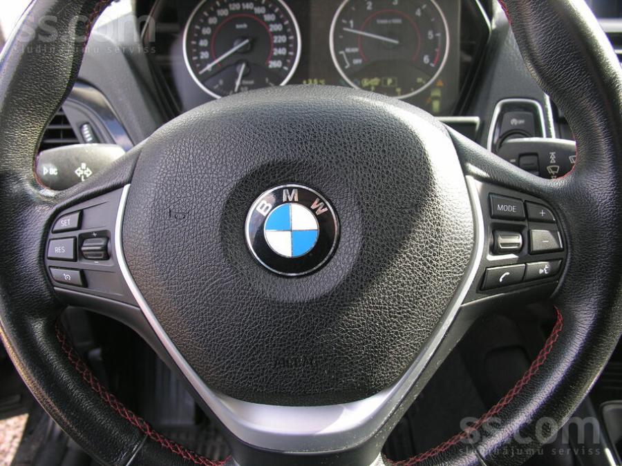 Black BMW 118 2012 in Riga, with an engine capacity of 2.00 L and mileage of 0 thousand km for 8550 €, photo 13 on AUTOMOTO.COM.LV
