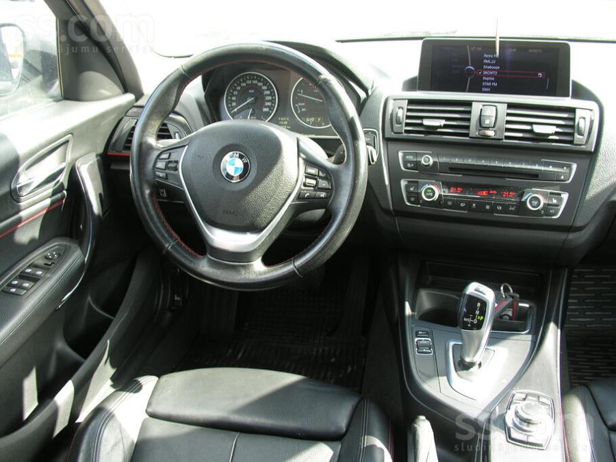 Black BMW 118 2012 in Riga, with an engine capacity of 2.00 L and mileage of 0 thousand km for 8550 €, photo 15 on AUTOMOTO.COM.LV