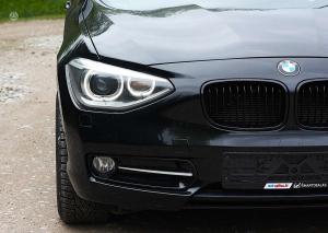 Black BMW 118 2012 in Kretinga, with an engine capacity of 2.00 L and mileage of 139 thousand km for 7499 €, photo 5 on AUTOMOTO.COM.LV