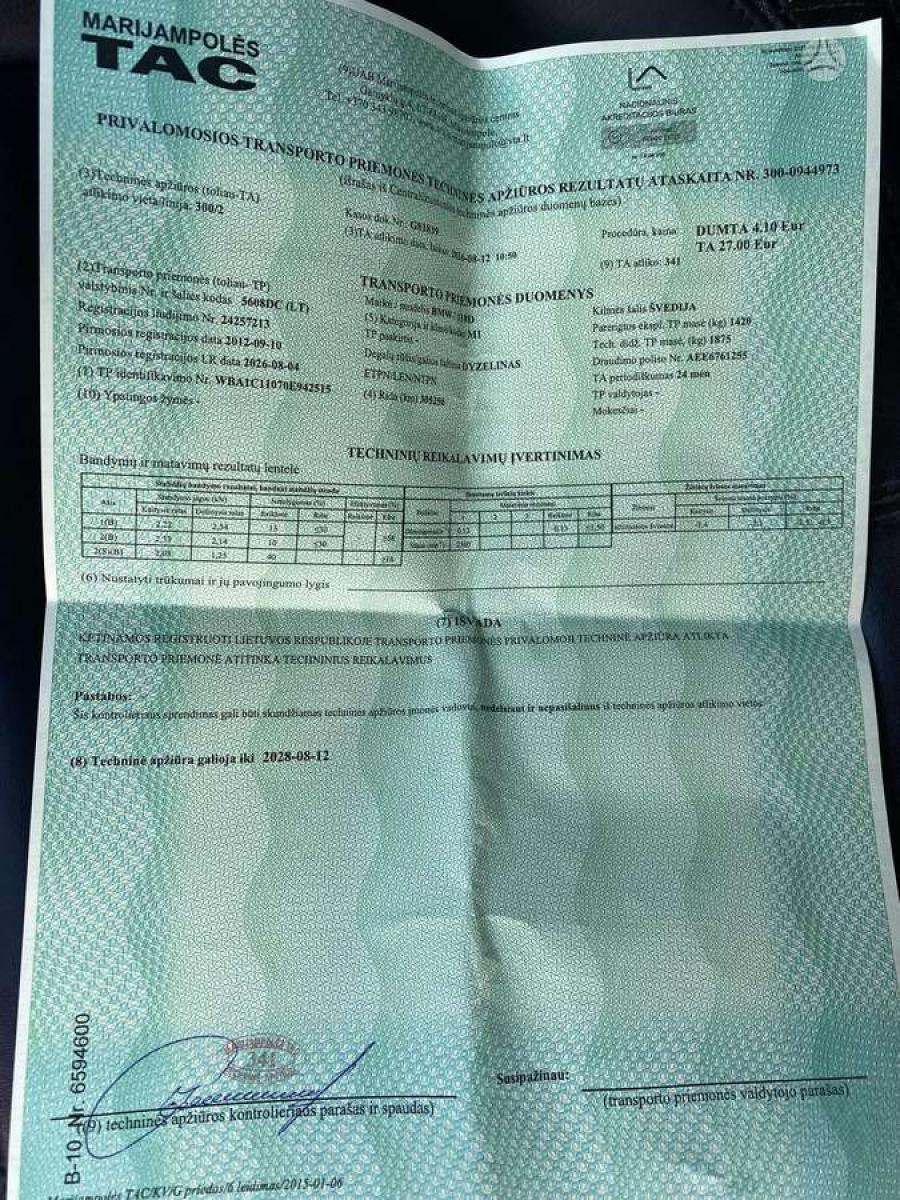 Черный БМВ 118 2012 в Мариямполе, объемом двигателя 2.00 л и пробегом 309 тыс. км за 6200 €, фото 15 на AUTOMOTO.COM.LV