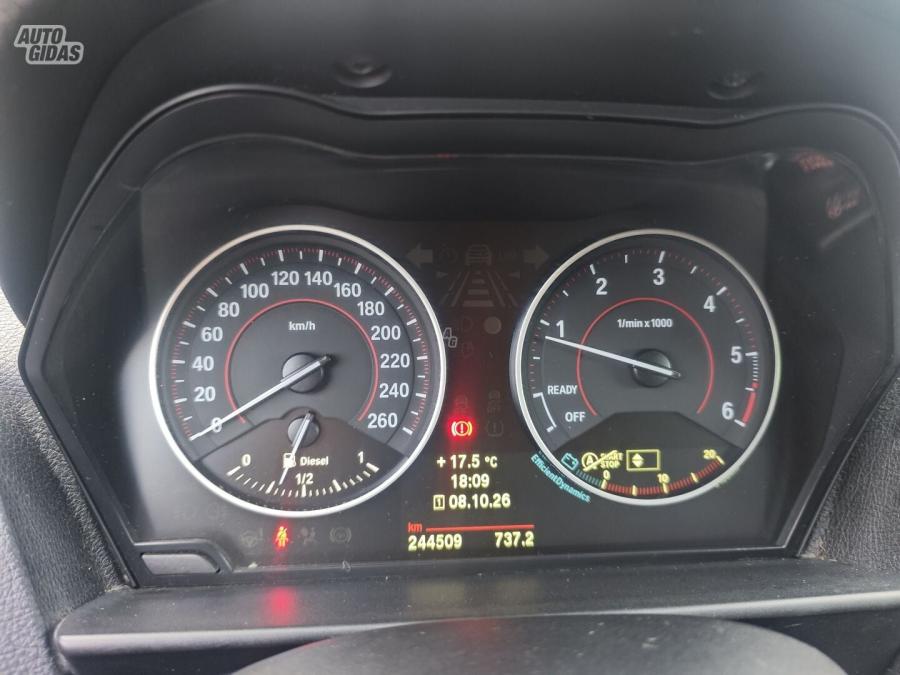 Black BMW 118 2013 in Silute, with an engine capacity of 2.00 L and mileage of 245 thousand km for 6400 €, photo 15 on AUTOMOTO.COM.LV
