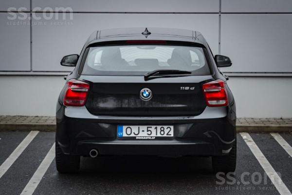 Melns BMW 118 2014 Rīga, ar dzinēja tilpumu 2.00 L un nobraukumu 0 tūkst. km par 6995 €, foto 5 vietnē AUTOMOTO.COM.LV