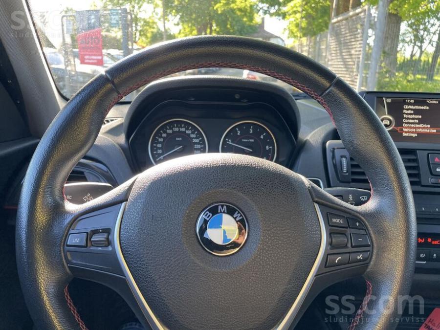 Black BMW 118 2014 in Riga, with an engine capacity of 2.00 L and mileage of 180 thousand km for 7990 €, photo 22 on AUTOMOTO.COM.LV