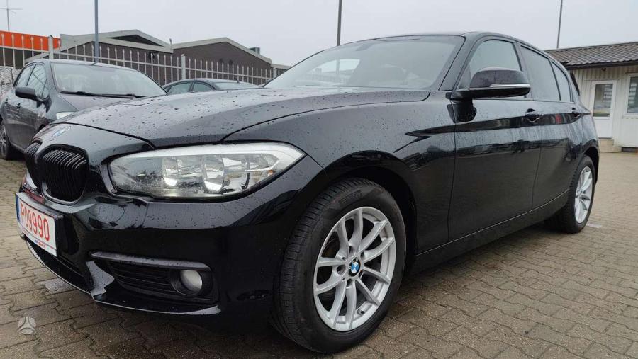 Melns BMW 118 2016 Kauņa, ar dzinēja tilpumu 2.00 L un nobraukumu 191 tūkst. km par 10900 €, foto 1 vietnē AUTOMOTO.COM.LV