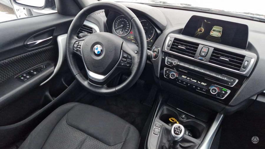 Black BMW 118 2016 in Marijampole, with an engine capacity of 2.00 L and mileage of 214 thousand km for 7690 €, photo 15 on AUTOMOTO.COM.LV