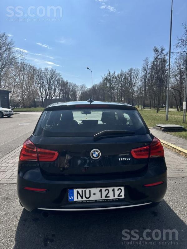 Black BMW 118 2017 in Riga, with an engine capacity of 2.00 L and mileage of 219 thousand km for 11700 €, photo 4 on AUTOMOTO.COM.LV