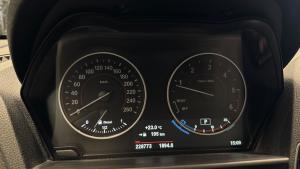 Black BMW 118 2017 in Riga, with an engine capacity of 2.00 L and mileage of 229 thousand km for 12990 €, photo 12 on AUTOMOTO.COM.LV