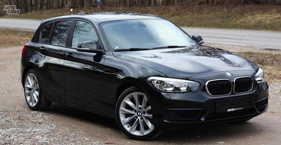 Black BMW 118 2018 in Petrikaiciai, with an engine capacity of 2.00 L and mileage of 90 thousand km for 11499 €, photo 8 on AUTOMOTO.COM.LV