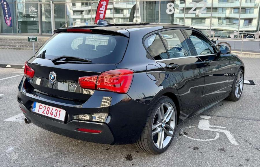 Melns BMW 118 2018 Viļņa, ar dzinēja tilpumu 1.50 L un nobraukumu 280 tūkst. km par 10200 €, foto 16 vietnē AUTOMOTO.COM.LV
